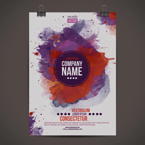 Vector watercolor poster Stock Vector Image by ©3dsparrow #52603721