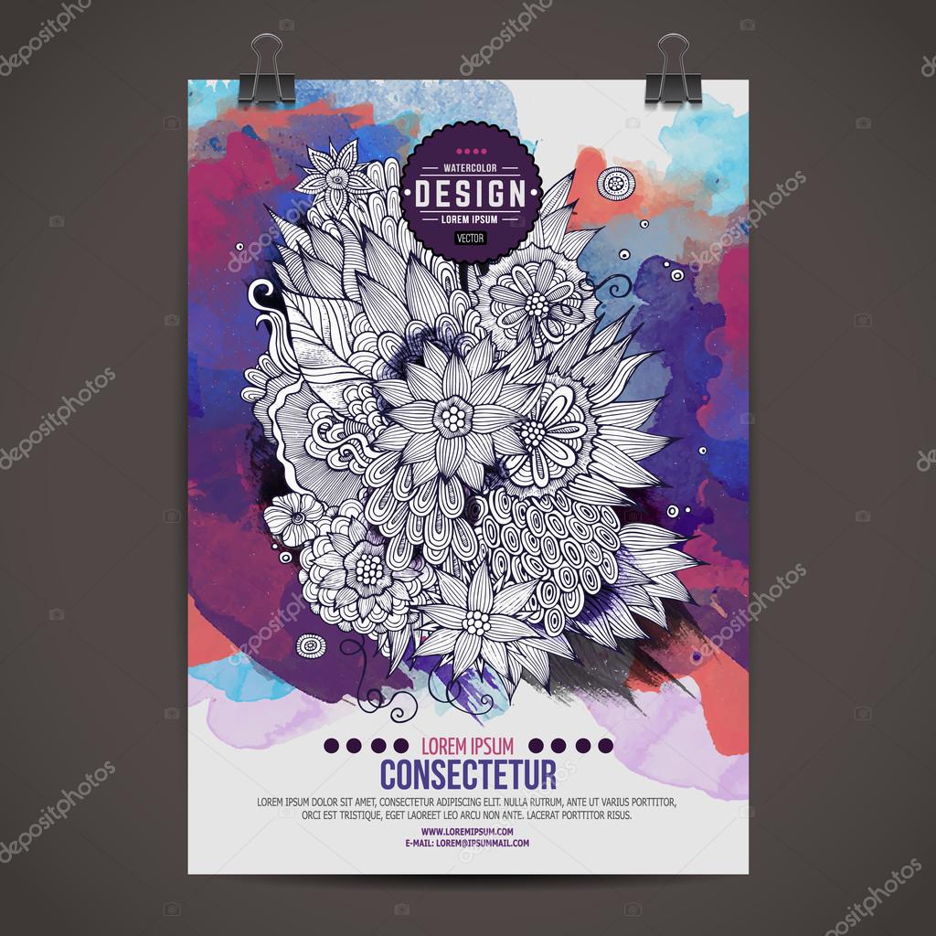 Vector template poster Stock Vector Image by ©3dsparrow #59515885