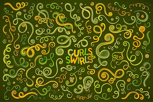 Cartoon cute doodles curls frame design Stock Vector Image by ...