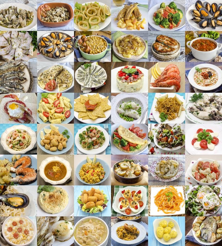 Different cooked dishes — Stock Photo © dulsita #95532334