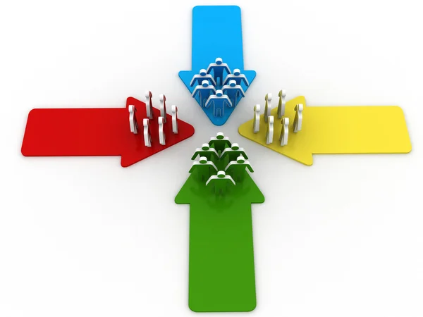 Imágenes de 4 flechas libres de derechos | Depositphotos