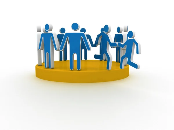 Member gives a hand up to help new person join social group or business ...