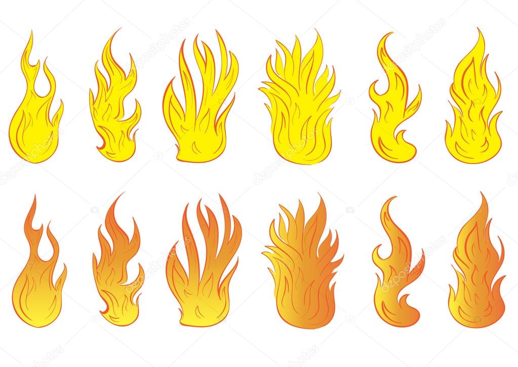 Clipart fiery forms Stock Vector Image by ©UnderWorld #90951106