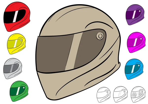 ᐈ Bike accident drawing stock vectors, Royalty Free crash helmet ...