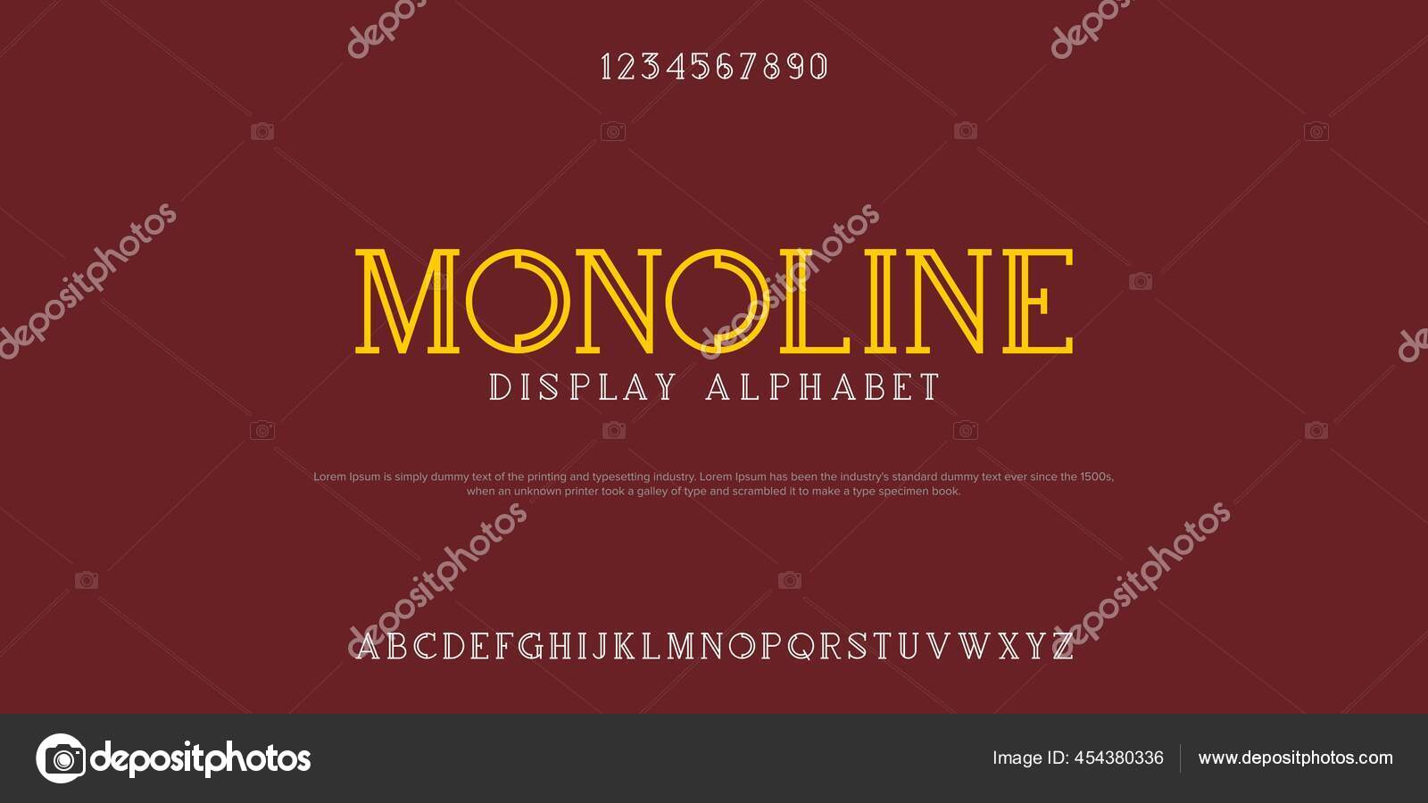 Diseño Clásico Simple Fuente Vector Ilustración Letras Del Alfabeto ...