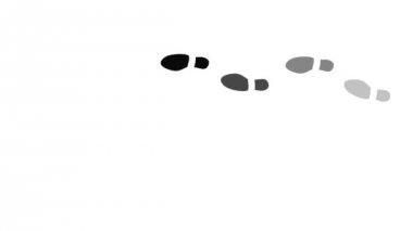Footprints Walking Animation — Stock Video © eyeidea #82808326