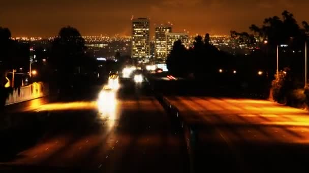 Los Angeles Freeway Traffic at Night — Stock Video © eyeidea #82853494