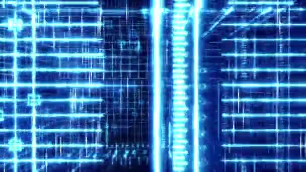 Digital Computer Grid Matrix Technology — Stock Video © eyeidea #83388858