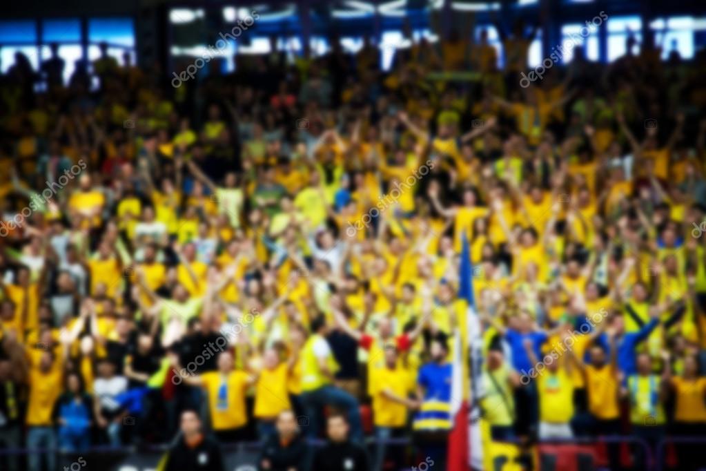 Crowd Of People Cheering Basketball