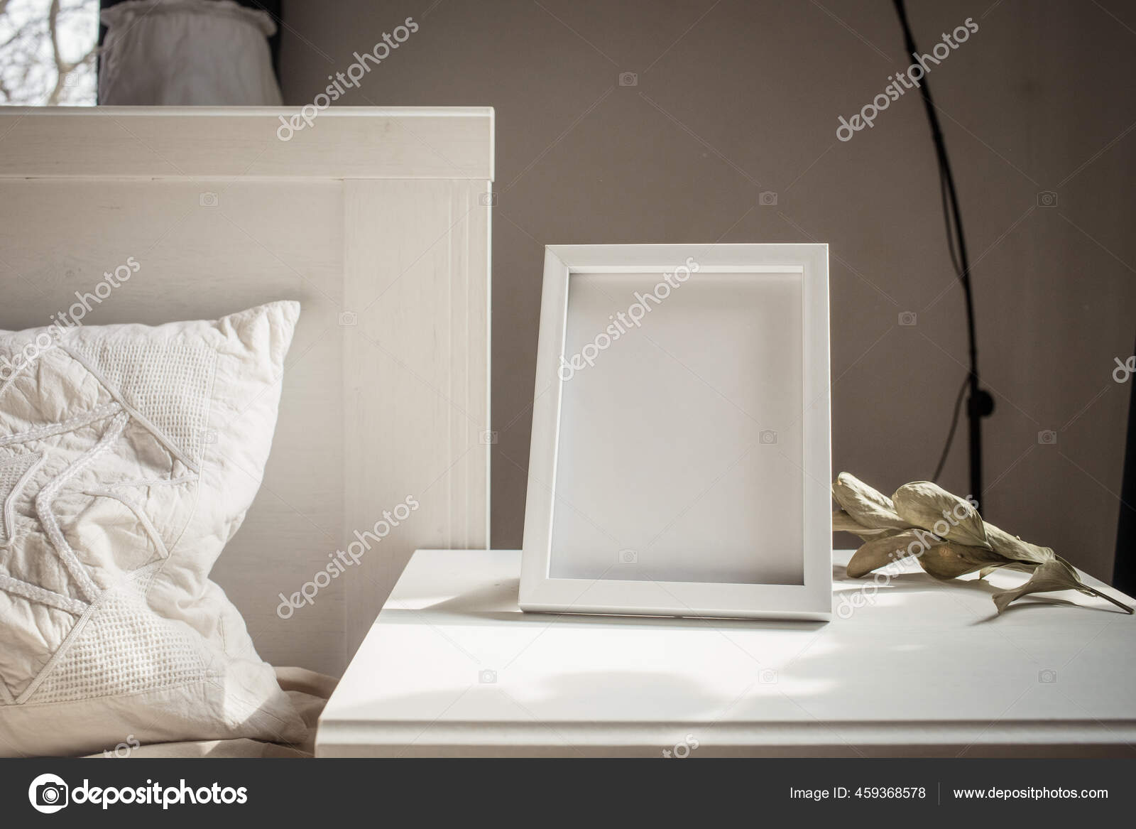 White Portrait Frame Mockups Scandinavian Interior Neutral Color ...