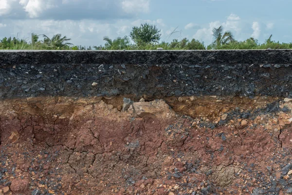 Layers of road with soil and rock. Stock Photo by ©Noppharat_th 121906434