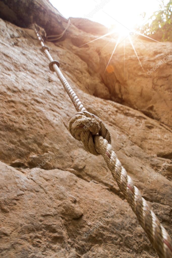 Old Climbing ropes — Stock Photo © Noppharat_th #77857090