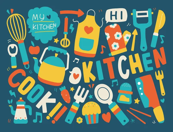 Cooking background — Stock Vector © Klava #26131141