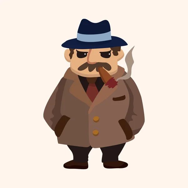 Elements of the mafia theme Vector Art Stock Images | Depositphotos