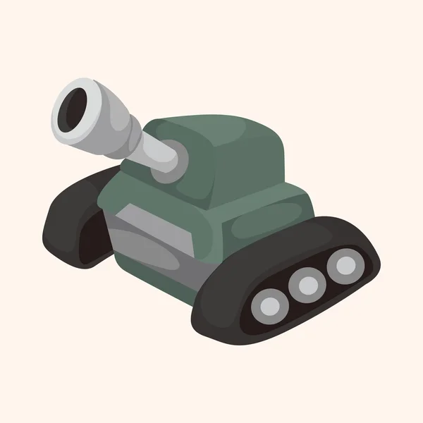 Cartoon Tank/Cannon Weapon stickers — Stock Vector © mocoo2003 #10624024