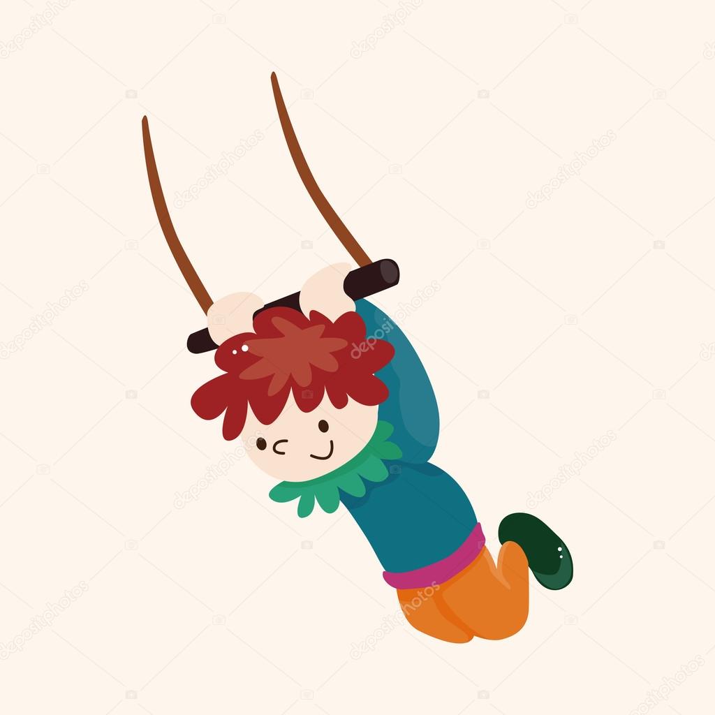 Circus Cartoon Trapeze