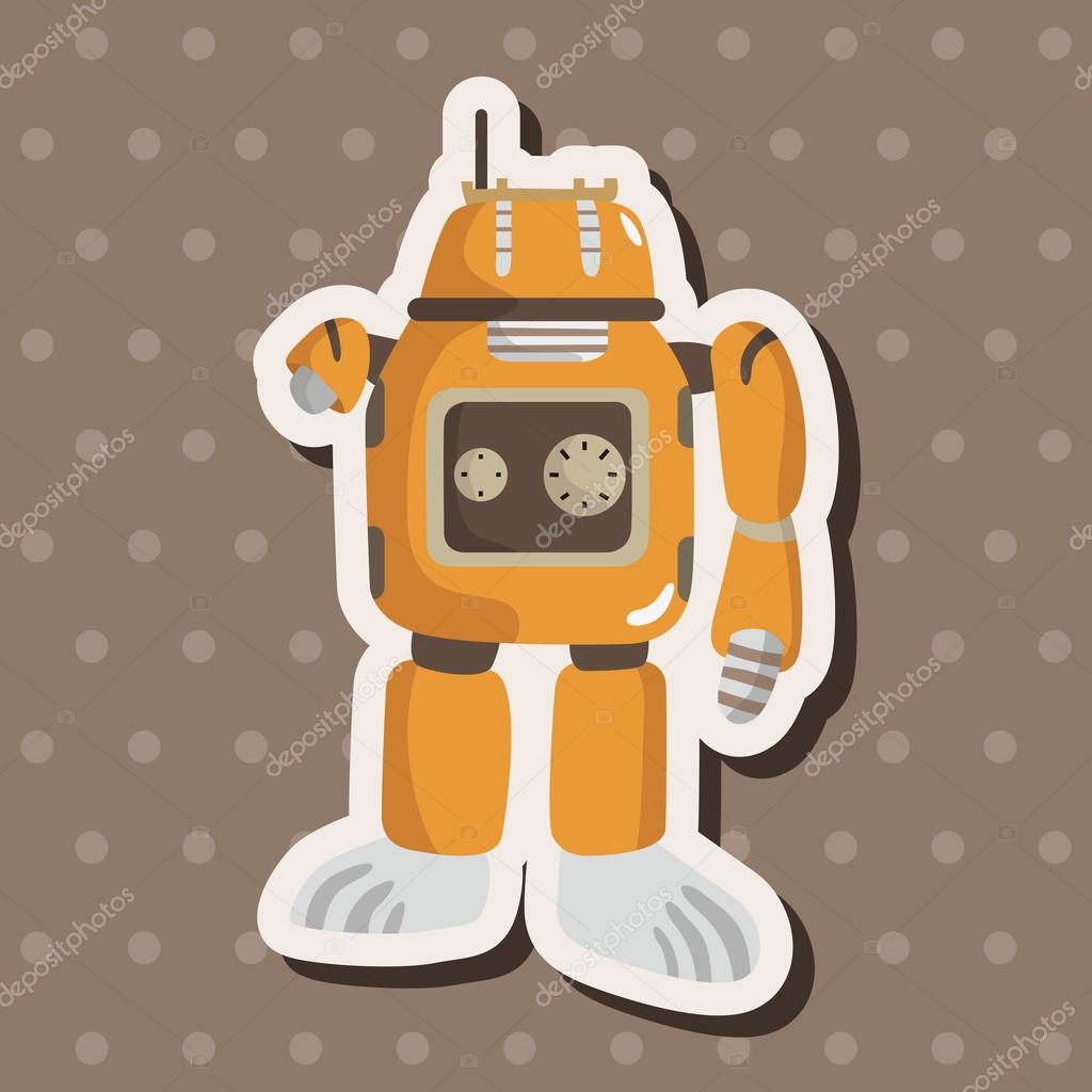 Robot tema elementos vector, eps Vector de stock #71159673 de ©mocoo2003