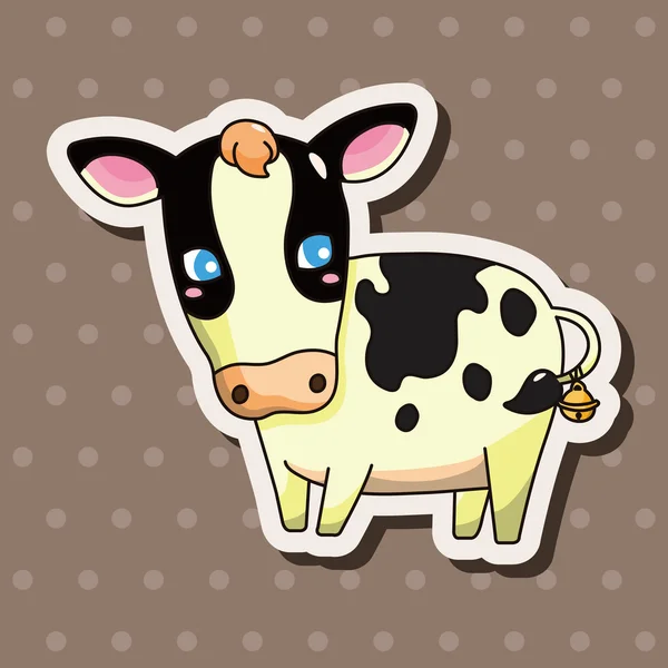 Imagens vetoriais Gambar kartun stiker sapi | Depositphotos