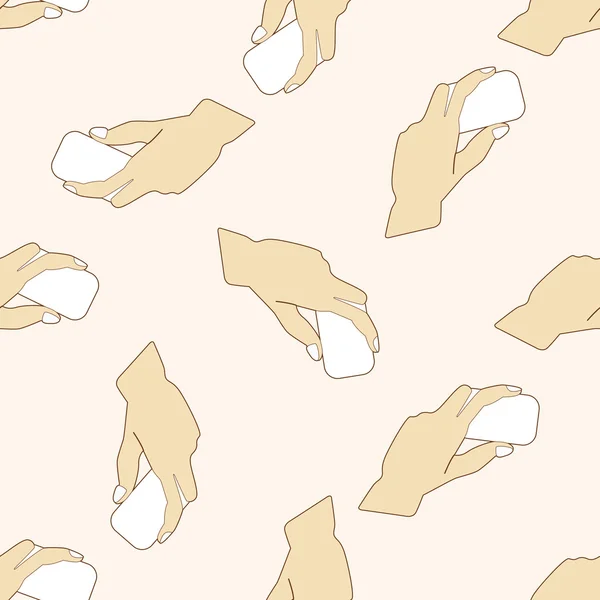 Hand holding paper , cartoon seamless pattern background Stock Vector Image by ©mocoo2003 #73668457