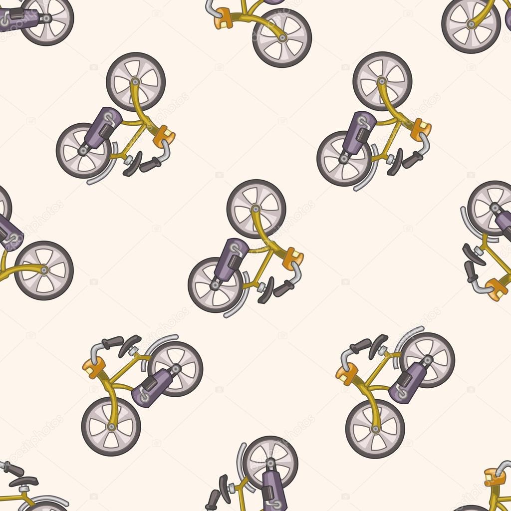 Transportation bike , cartoon seamless pattern background Stock Vector ...