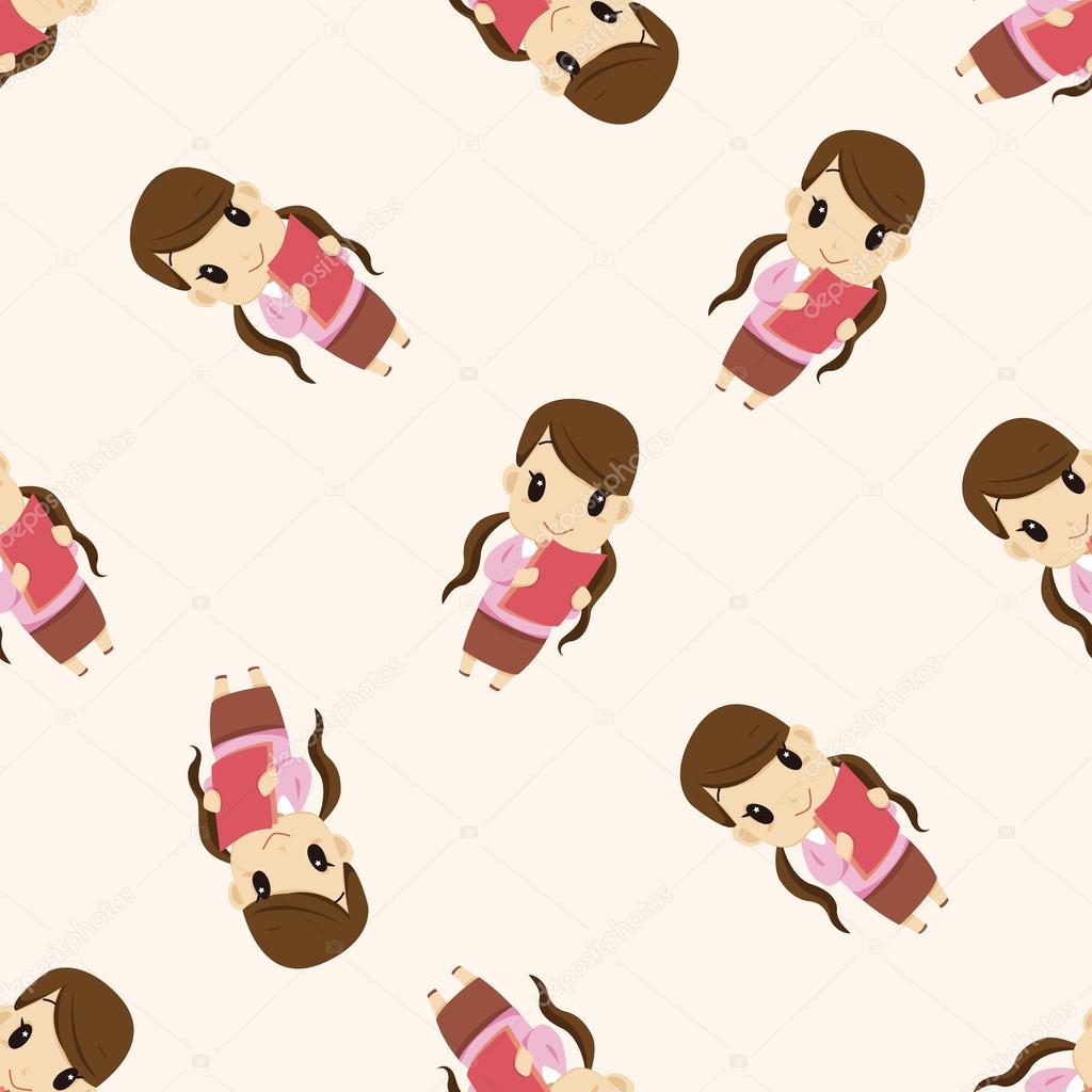 Office workers , cartoon seamless pattern background Stock Vector by ©mocoo2003 73696169