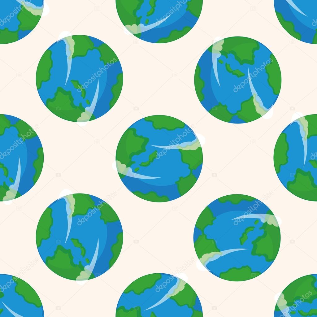 Space earth , cartoon seamless pattern background Stock Vector Image by ...