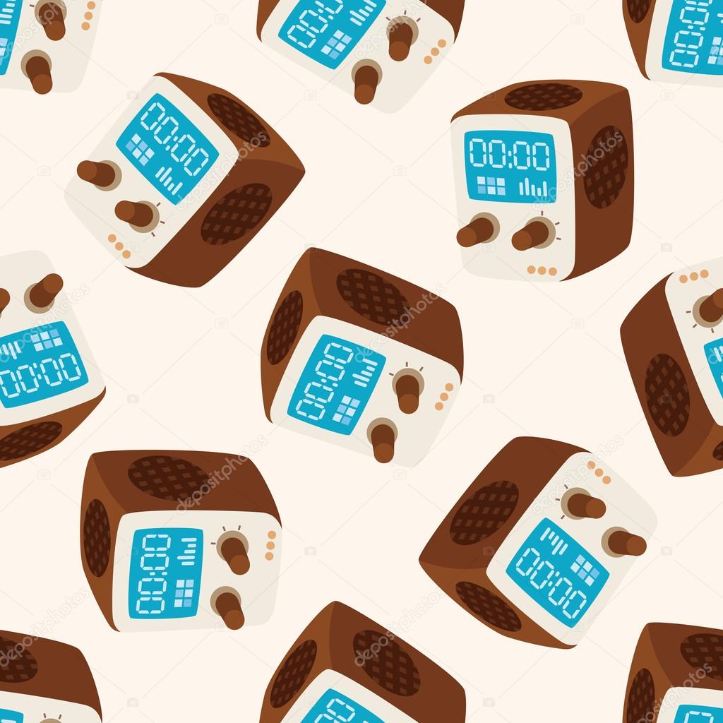 Radio , cartoon seamless pattern background Stock Vector Image by ...