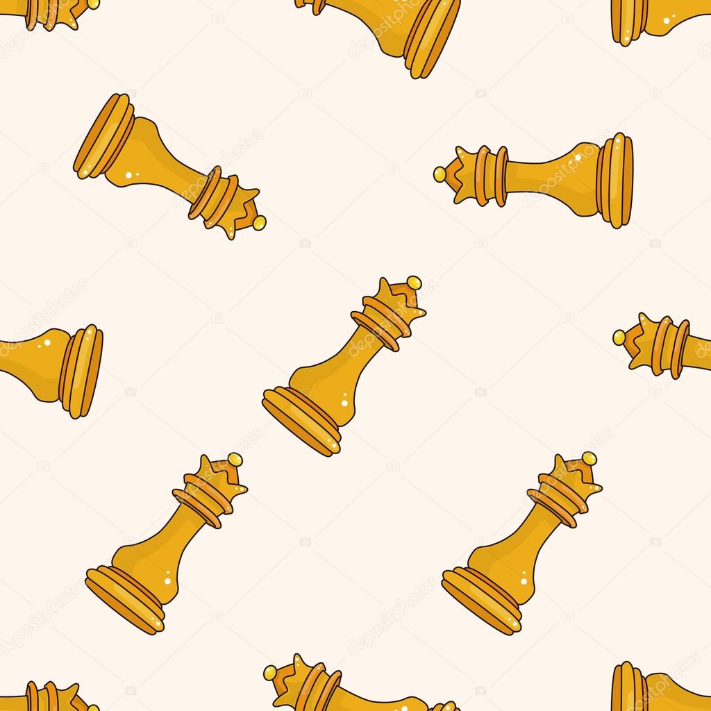 Chess , cartoon seamless pattern background Stock Vector Image by ...