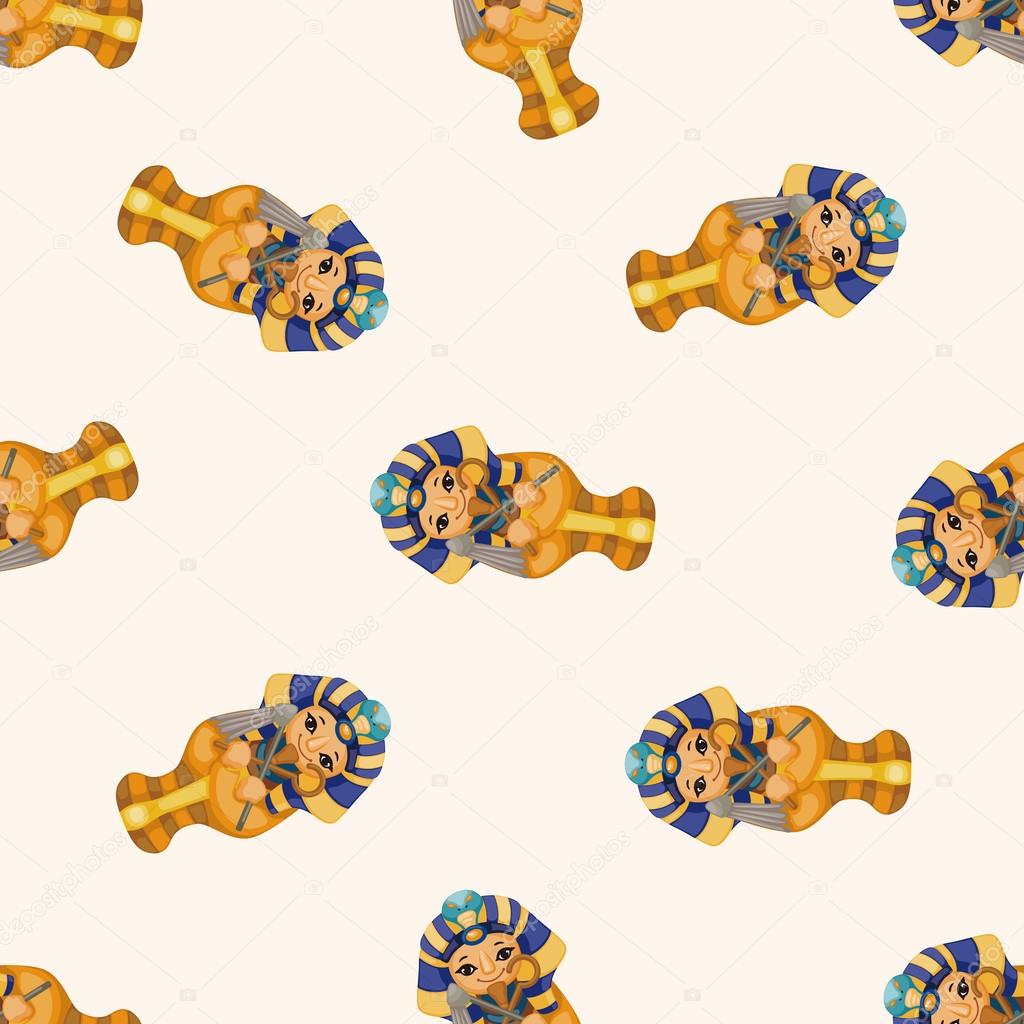 Pharaoh , cartoon seamless pattern background Stock Vector Image by ...