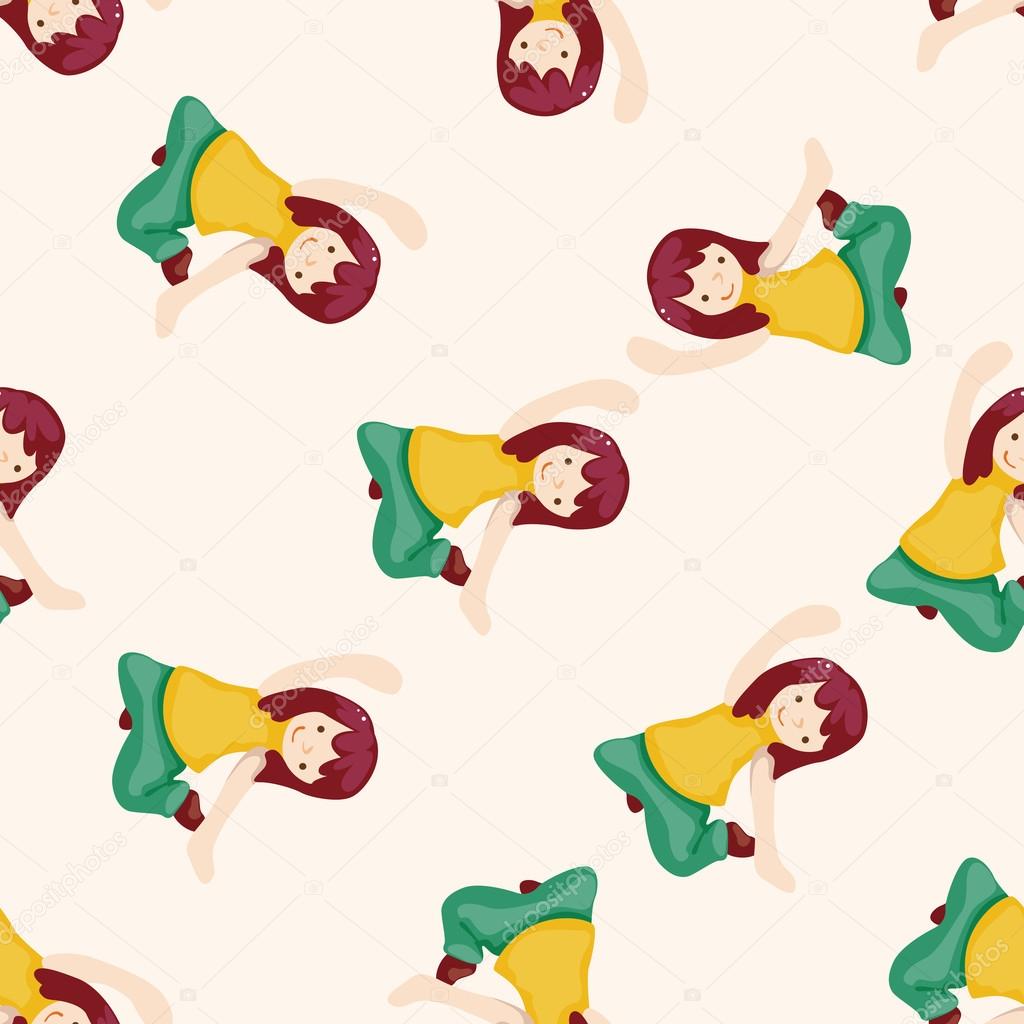 Dancer , cartoon seamless pattern background Stock Vector by ©mocoo2003 ...