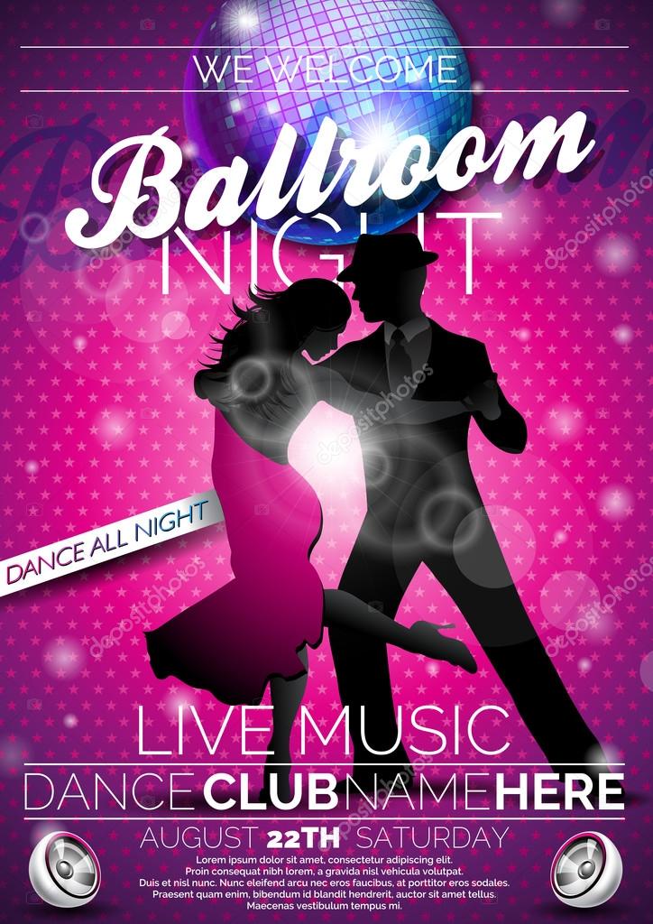Ballroom Dance Party Background