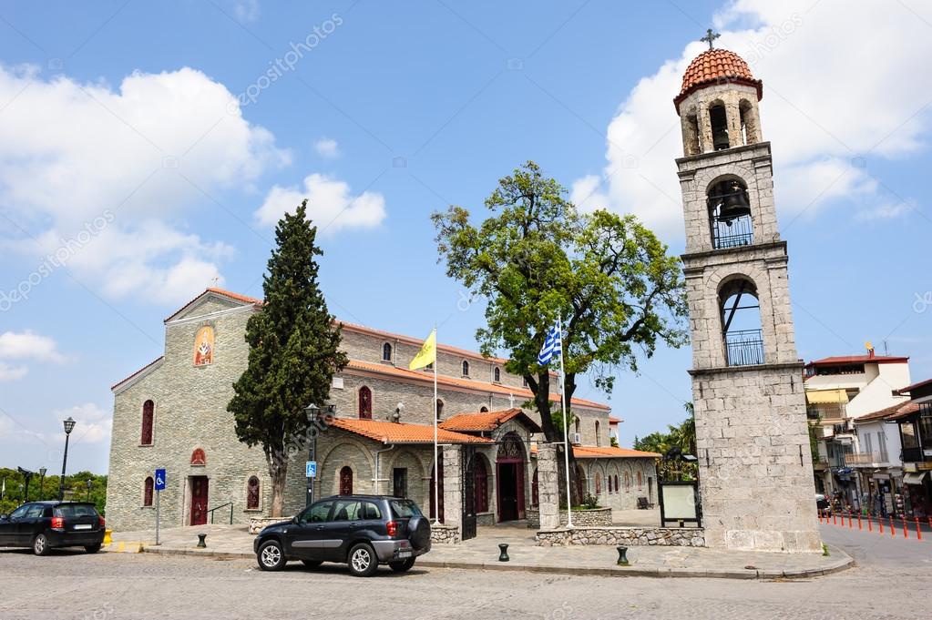 Litochoro, Greece, central square — Stock Photo © starush #105636578