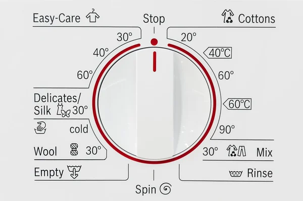 Washing machine controls with symbols — Stock Photo © mreco99 #2377270