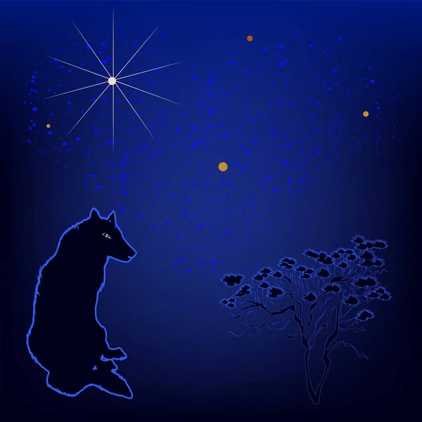 Starry wolf, Royalty-free Starry wolf Vector Images & Drawings ...