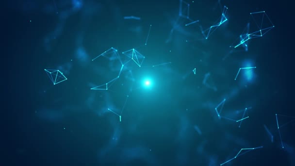 Abstract Digital Data Plexus Technology Background Loop Animation Abstract Plexus Stock Video ...