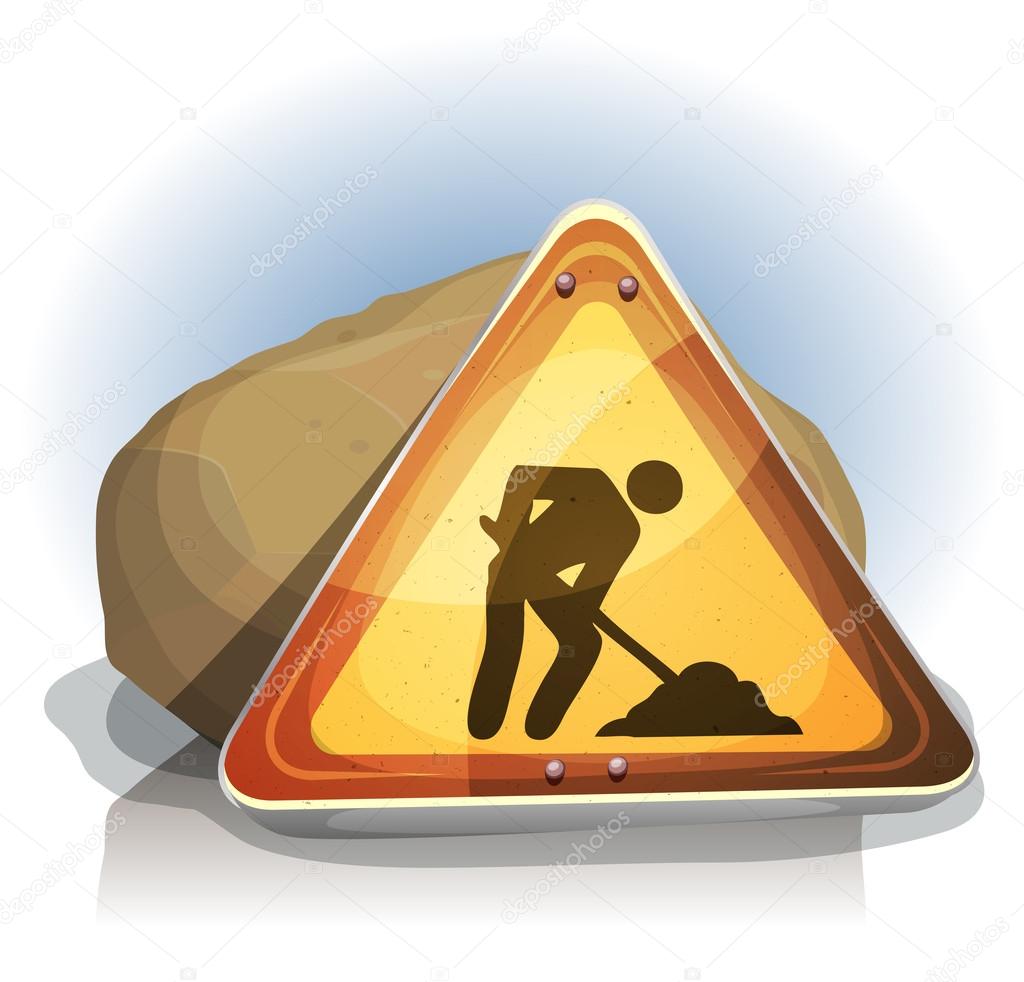 Men At Work Road Sign Stock Vector Image by ©benchyb #72576197