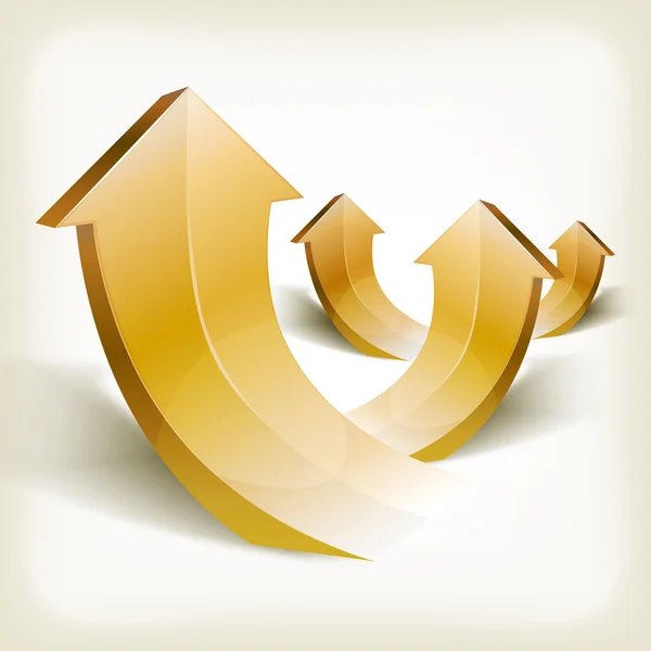 Abstract Rising Arrows ⬇ Vector Image by © benchyb | Vector Stock 12521363