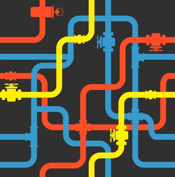 Seamless background of water pipeline — Stock Vector © tovovan_ #12717620