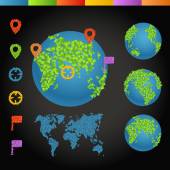 Map icon legend symbol sign toolkit element — Stock Vector © leremy ...