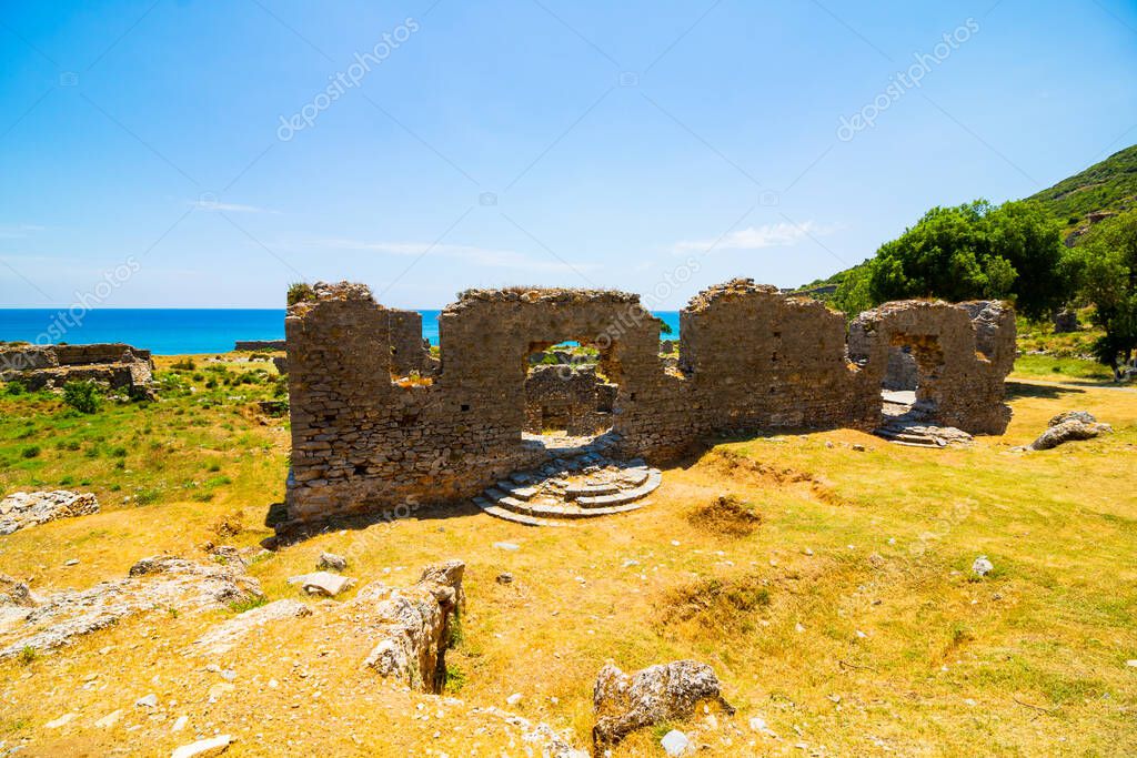 Ruinas de Anemurium Antigua ciudad o sitio arqueol gico en Anamur Mersin Turqu a. Antiguas ...