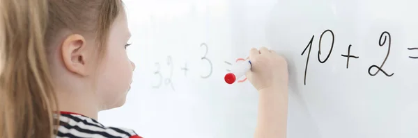 Girl maths blackboard Stock Photos, Royalty Free Girl maths blackboard ...