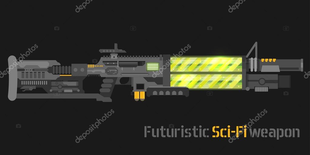 Futuristic Sci-Fi weapon Stock Vector Image by ©Mix3r #115120690