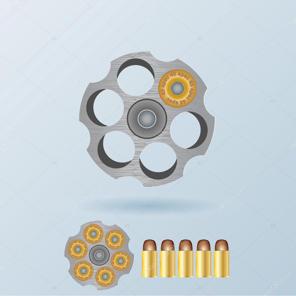 Russian roulette concept — Stock Vector © Mix3r #52521493
