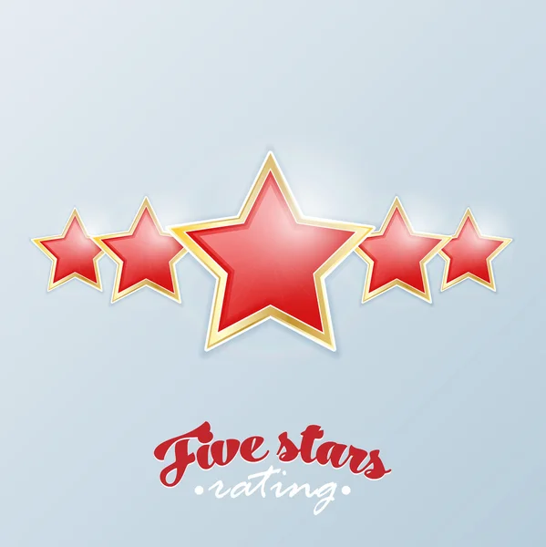 Five stars rating Stock Vector Image by ©Mix3r #68966995
