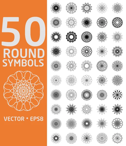Round symbols | Round symbols set. — Stock Vector © Mix3r #74102061