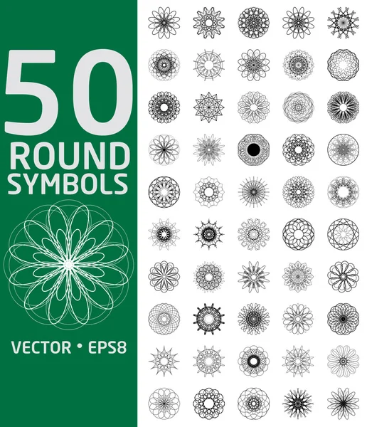 Round symbols | Round symbols set. — Stock Vector © Mix3r #74102061