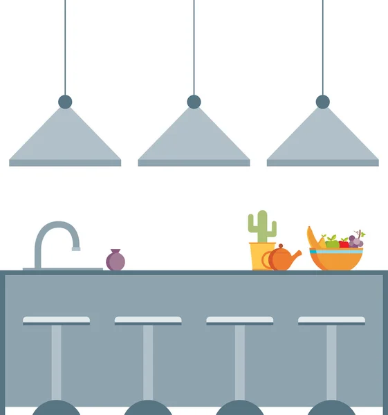 ᐈ Kitchens stock animated, Royalty Free kitchen island vectors ...