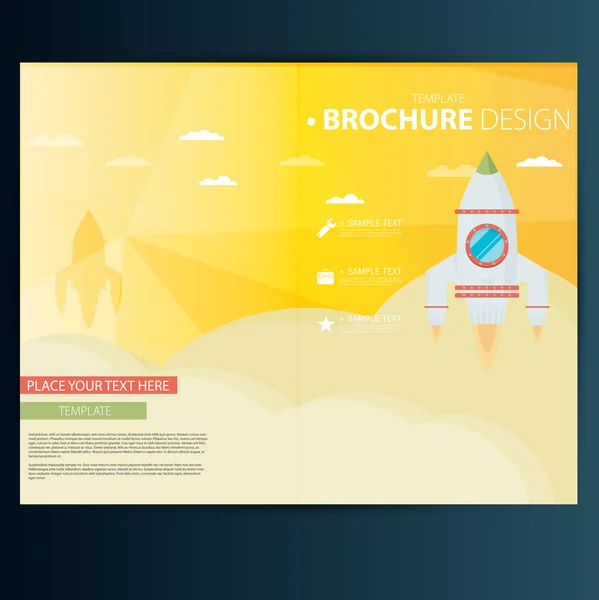 Brochure Design Template Stock Vector by ©Mix3r 80690480