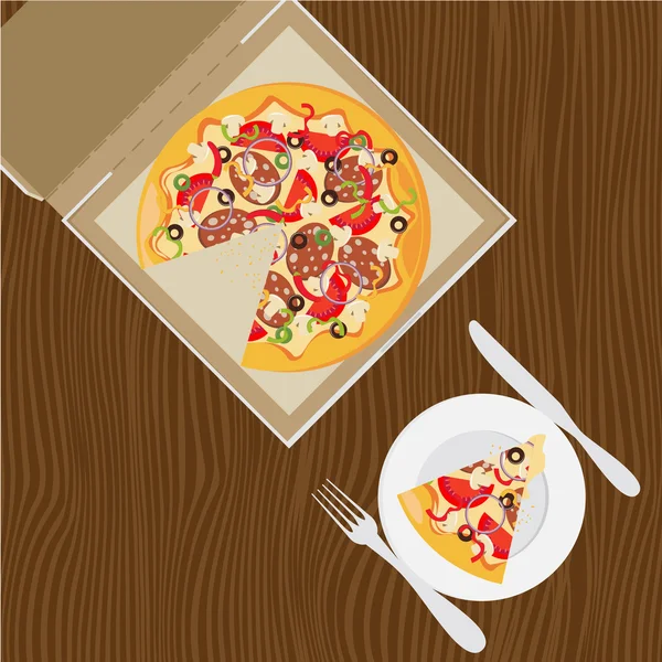 ᐈ Open pizza box stock vectors, Royalty Free pizza box open ...