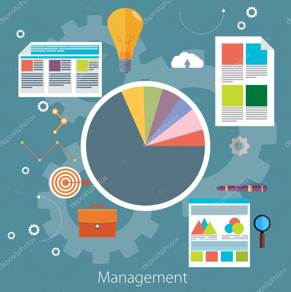 Business management poster Stock Vector by ©Mix3r 92478278